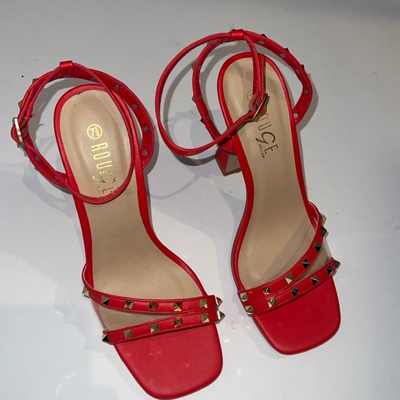 Rouge Helium | Shoes | New Fashion Stud Sandals With Heels | Poshmark